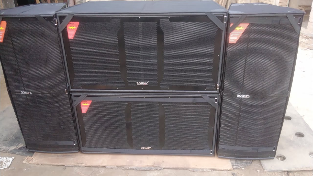 BOWAY sub woofer, srx - YouTube