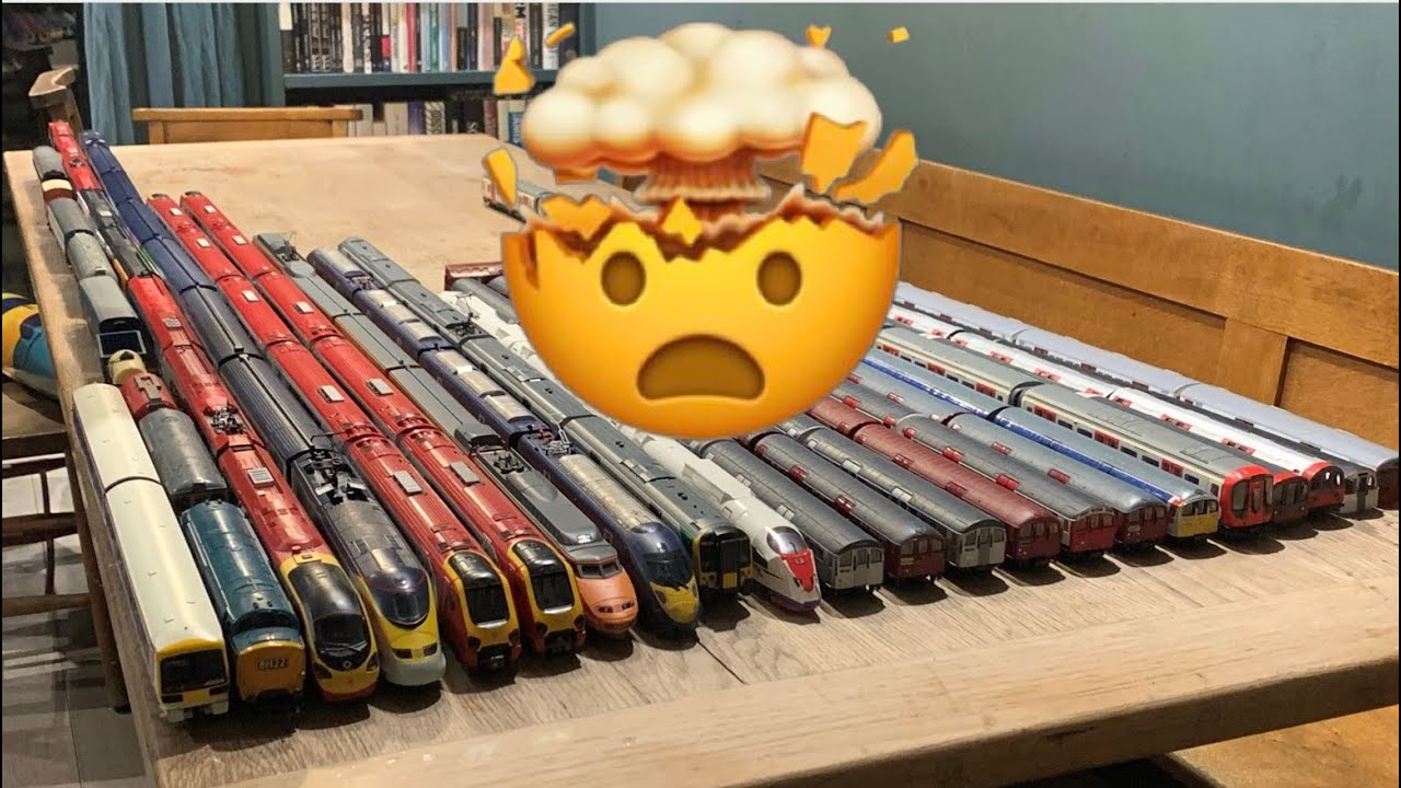 My amazing huge model train collection. 22 trains!!! - YouTube
