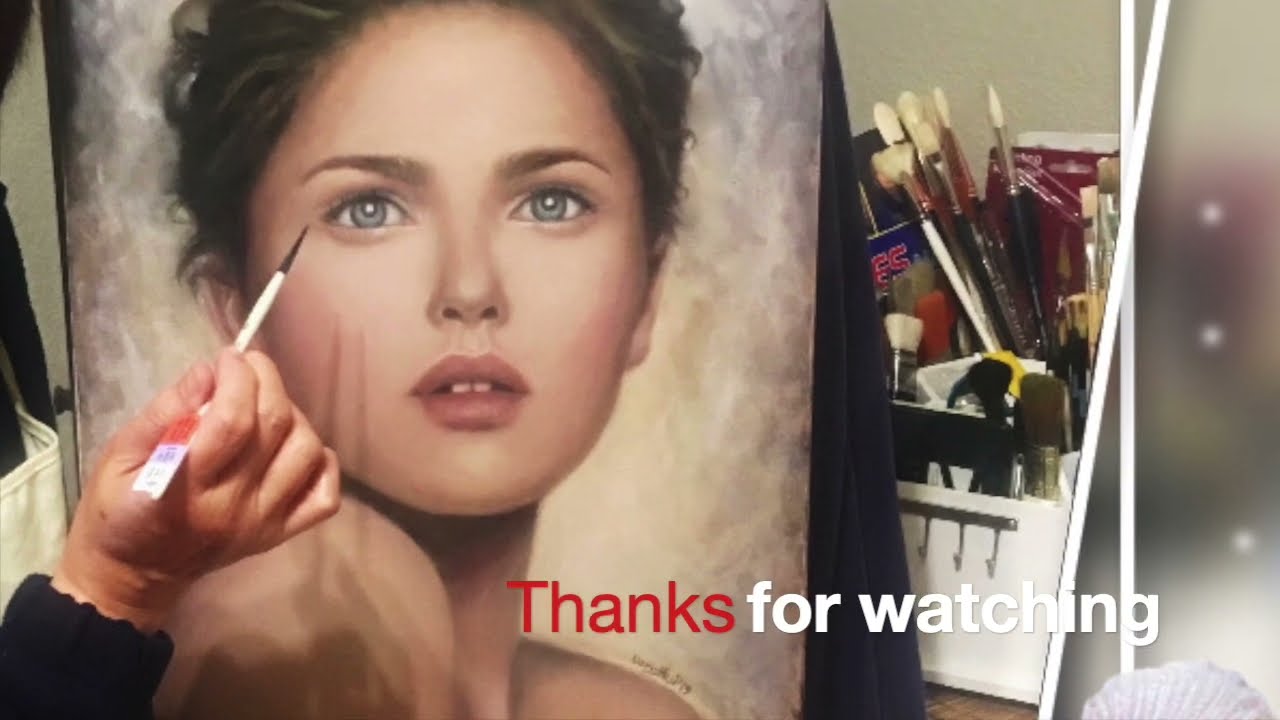 Art demo | Portrait Paintings - YouTube