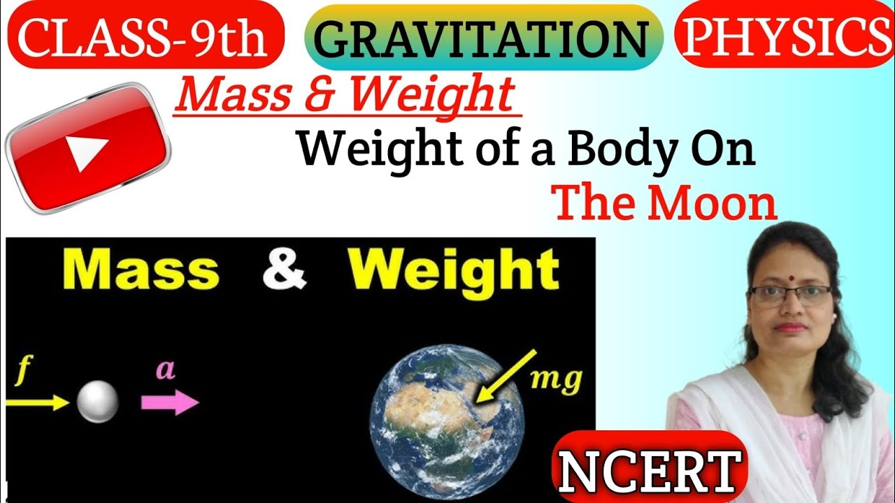Gravitation | Mass & Weight | Weight Of a Body On The Moon | Class 9th ...