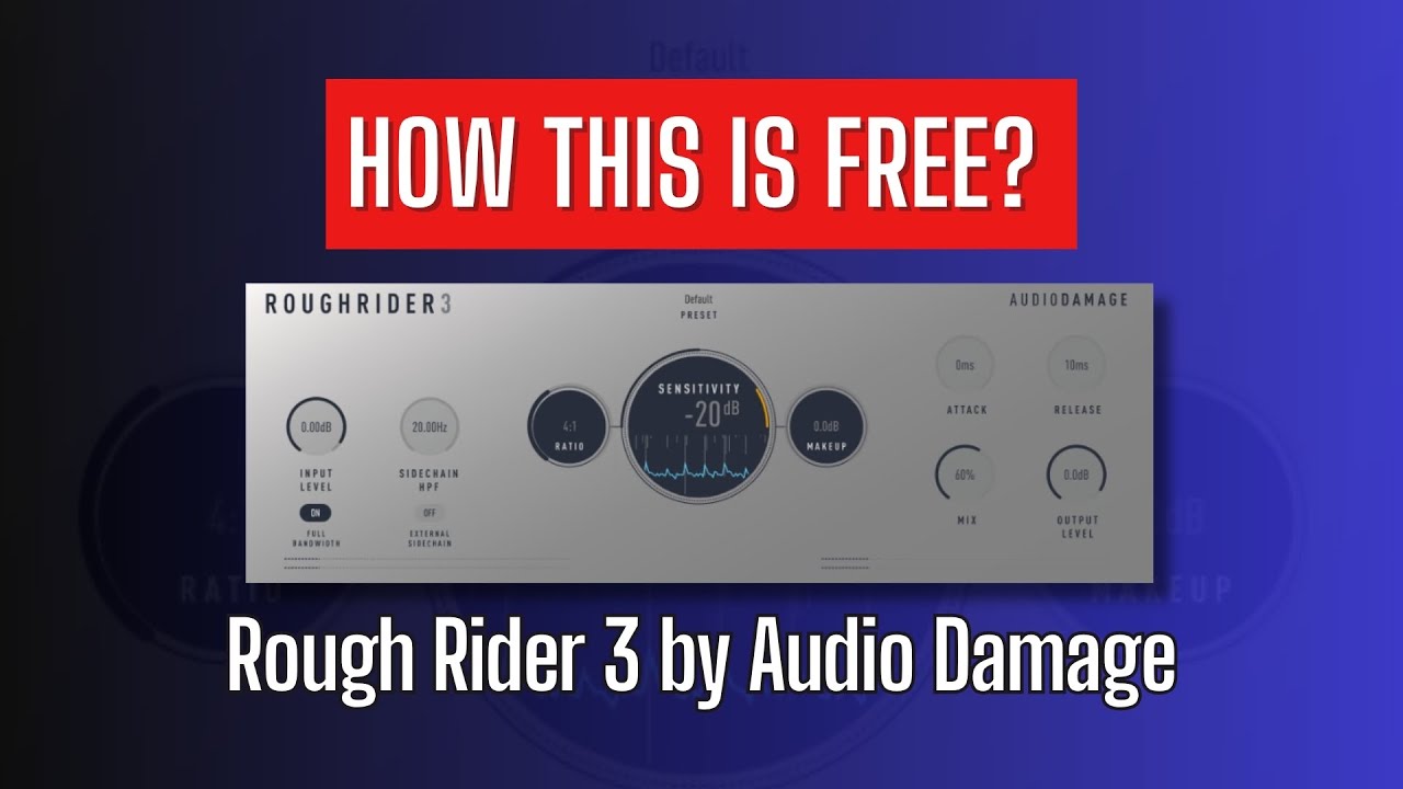 How This is FREE? Rough Rider 3 by Audio Damage - Sound Demo - YouTube