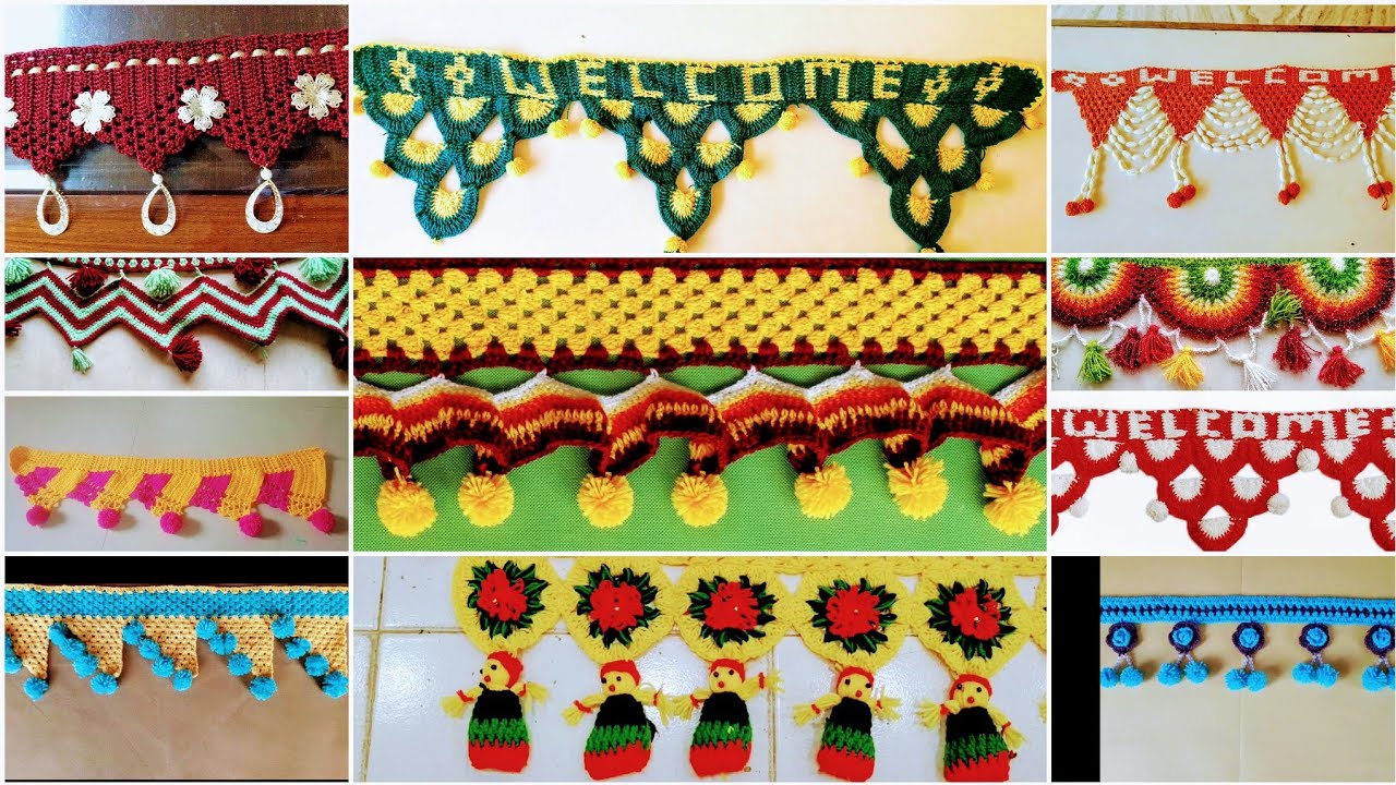 Woolen toran design / Door hanging wool toran design - YouTube