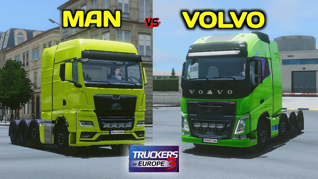 VOLVO VS MAN DETAIL COMPARISON IN TRUCKS OF EUROPE 3 BY WANDA SOFTWARE ...
