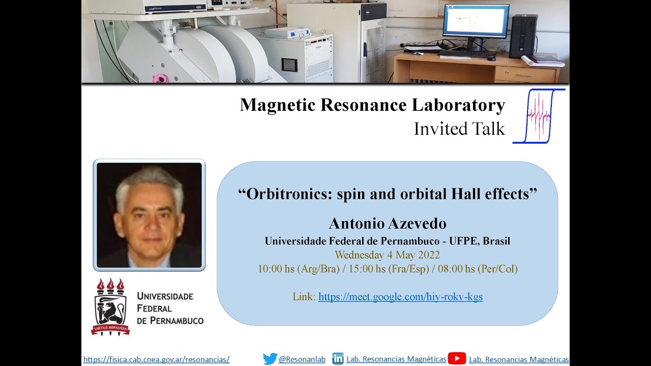 Orbitronics: spin and orbital Hall effects - A. Azevedo - YouTube