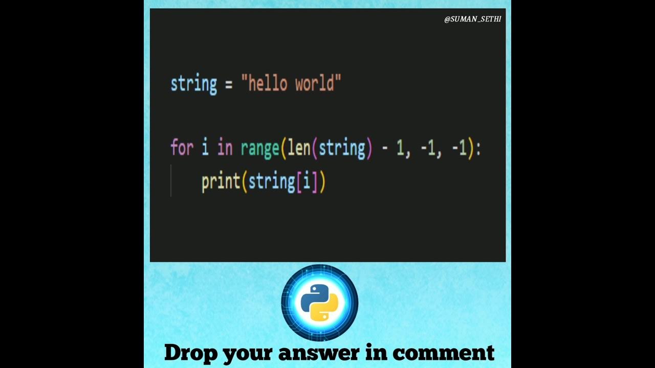 Python Coding Programming Pythonprogramming Pythontutorial Interview Ytshorts Shorts