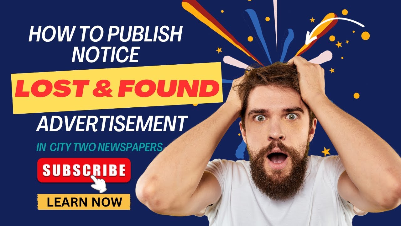 How To Publish Lost And Found Advertisement In Two News Papers I Telugu how-to-publish-lost-and-found-advertisement-in-two-news-papers-i-telugu