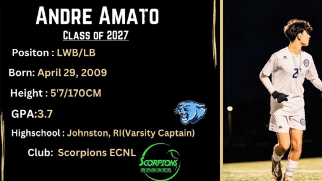 Andre Amato Class of 2027 Higlight Reel Leftfullback/Wingback #soccer # ...