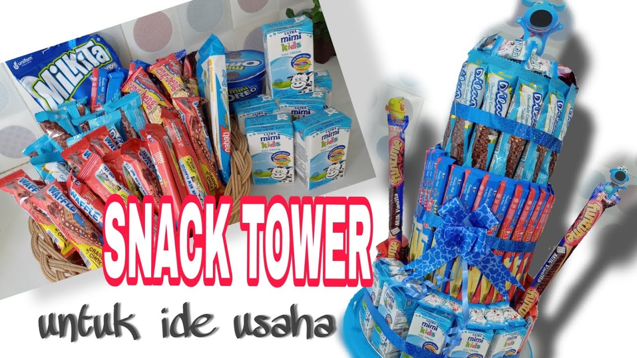 CARA MEMBUAT SNACK TART / SNACK TOWER - YouTube