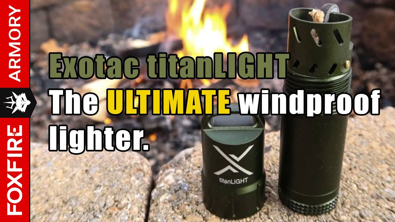 Exotac titanLight - The Ultimate Windproof Lighter - YouTube