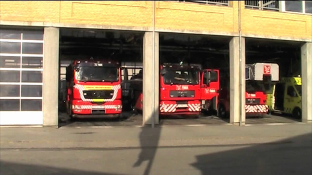 Aarhus Fire Brigade/Falck - Responds To Building Fire - YouTube