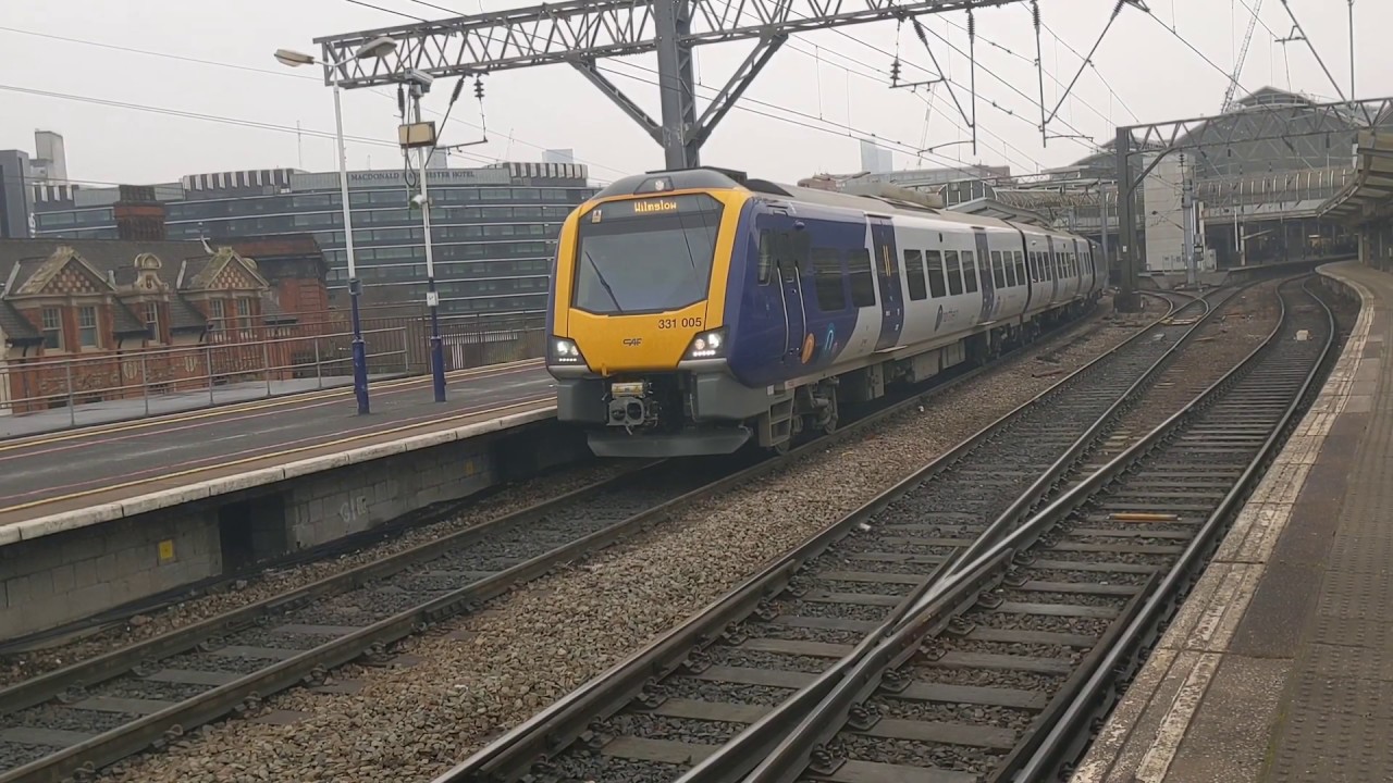Northern Rail Class 331 departs Manchester Piccadilly - YouTube