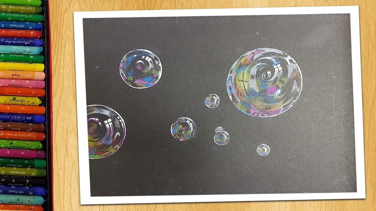 How to draw Color Marbles with Oil Pastels | Drawing for Beginners ...