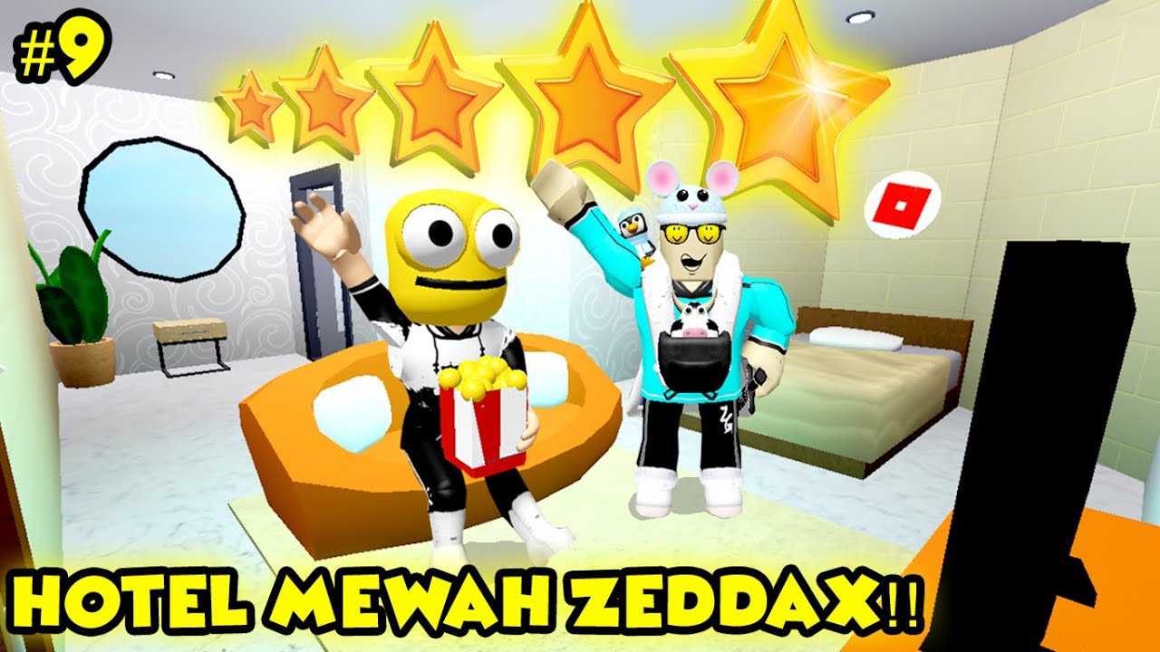 BIKIN KOLAM RENANG DAN KAMAR HOTEL MEWAH ZEDDAX!! - Roblox Bloxburg ...