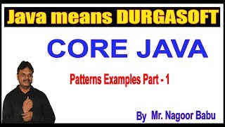 Java Tutorials|| Patterns Examples Part - 1 || by Durg... | Doovi