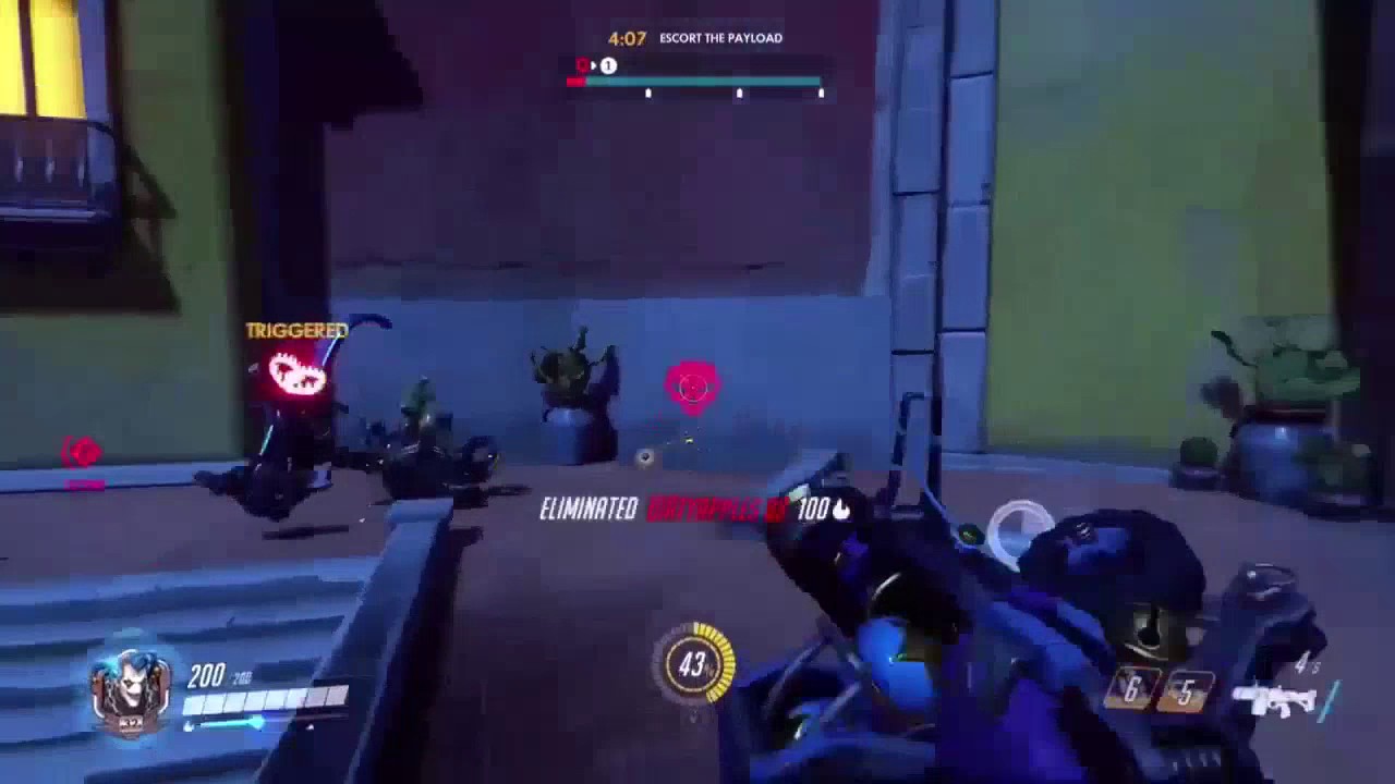 Overwatch "Mine Like A Steel Trap" Achievement with Junkrat - YouTube