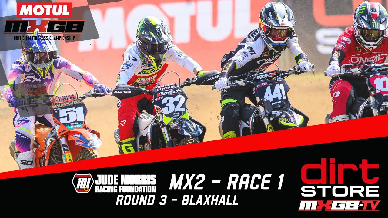 Closest Finish of the Year. See who Won. MXGB TV Round 3 MX2 Race 1 ...