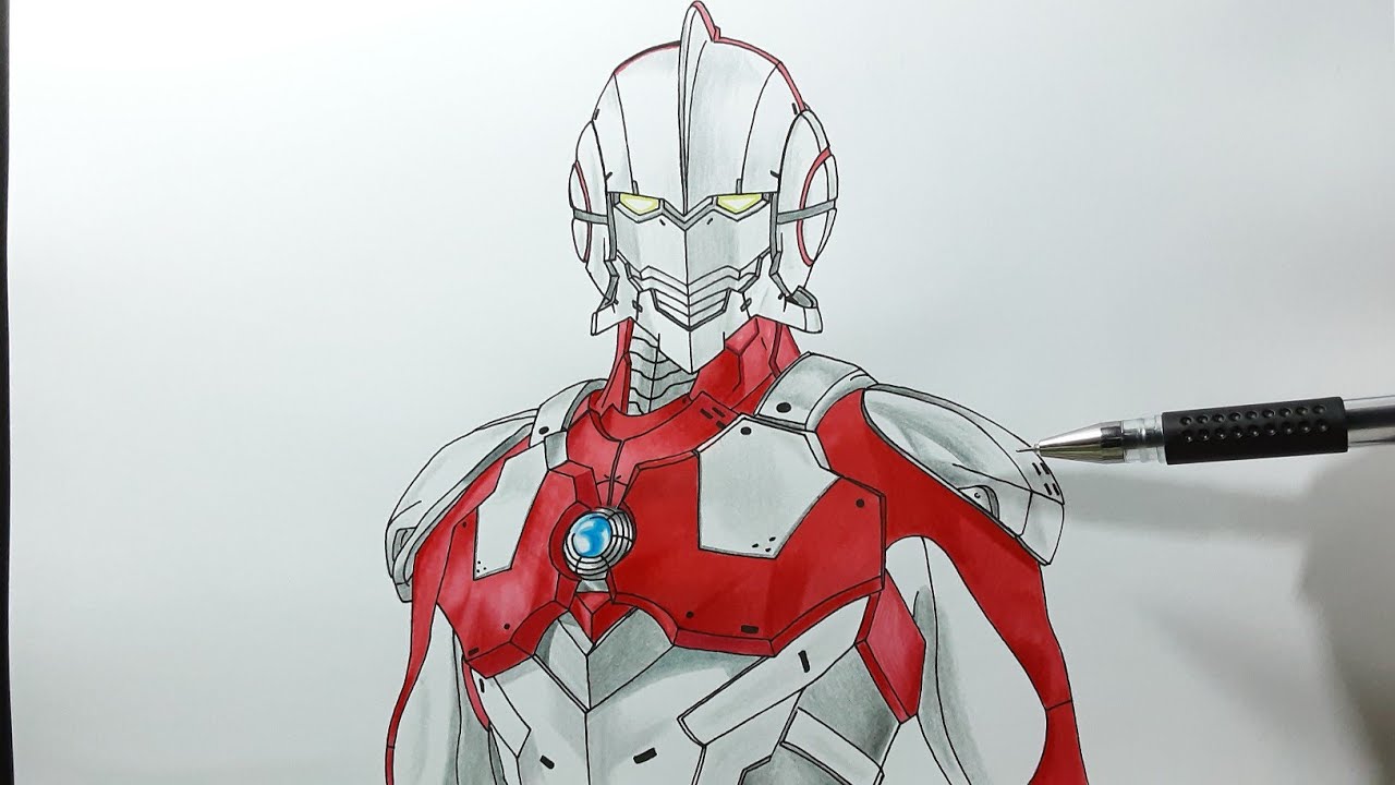 vẽ Ultraman Ryoma liên quân Mobile | how to draw Ultraman - YouTube