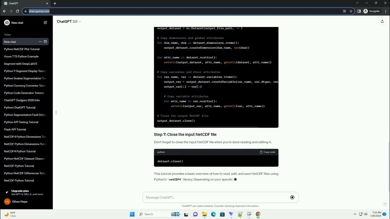 Python Edit Netcdf Youtube
