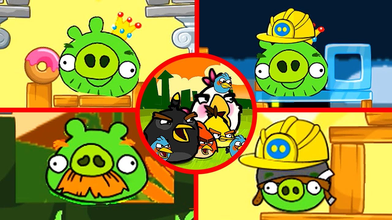 Angry Birds Powerful Edition - All Bosses (Part 1) 1080P 60 FPS - YouTube