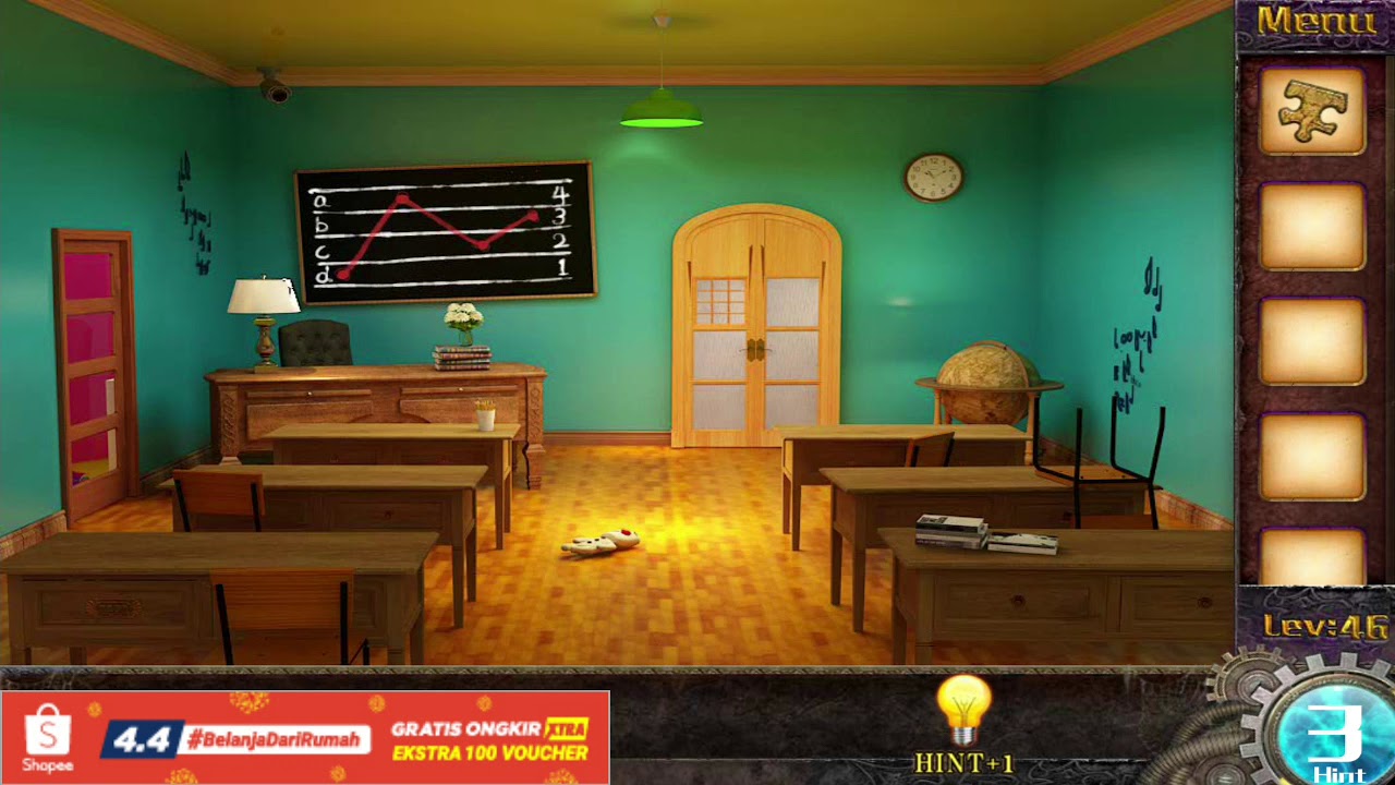 Escape game 50 room 1 level 46 walkthrough - YouTube
