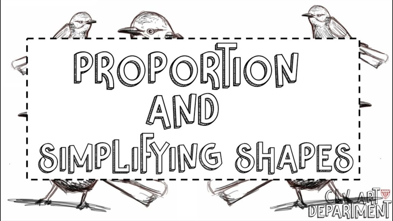 Proportion and simplifying shapes(Y9 bird project) - YouTube