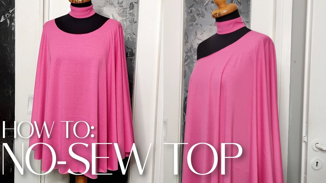 How To Cut a No-Sew Top | 3 Steps | Very Simple & Easy - YouTube