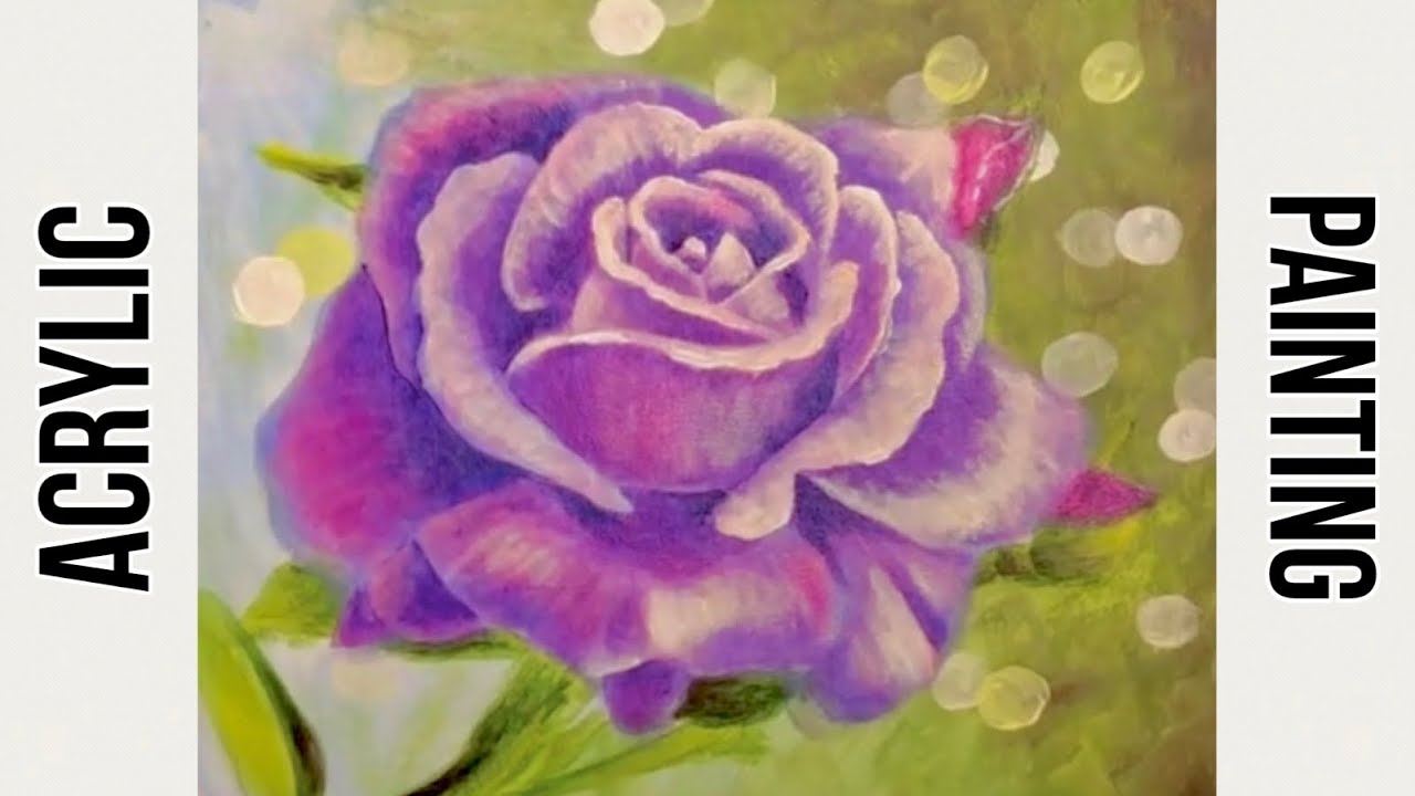 How to Paint a Rose | acrylic painting tutorials | step by step ...