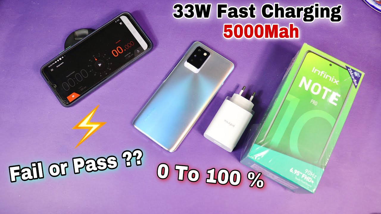 Infinix Note 10 Pro Battery Charging Test ⚡️0 to 100%, 33W Fast Charge+ ...