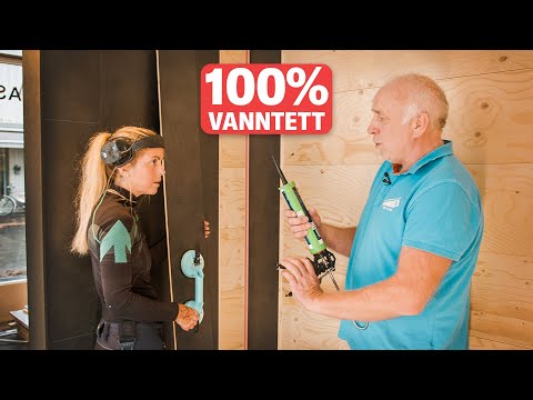 Katarina og Kjell Tester Fibo's Baderomspanel