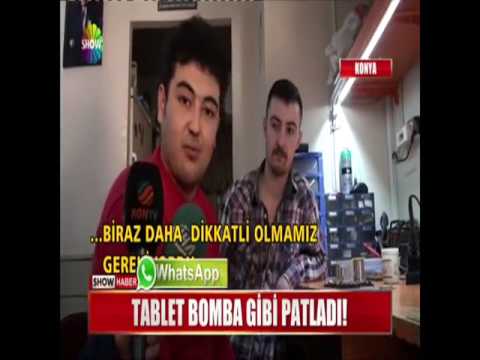 Tablet bomba gibi patladı!