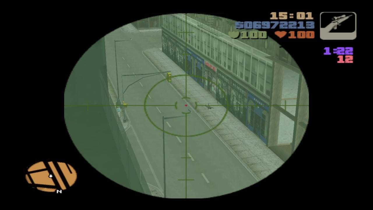 GTA 3 Rampage Headshot 17 Yardies with Sniper Rifle - YouTube