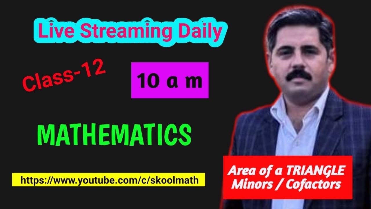 Math live class XII - YouTube