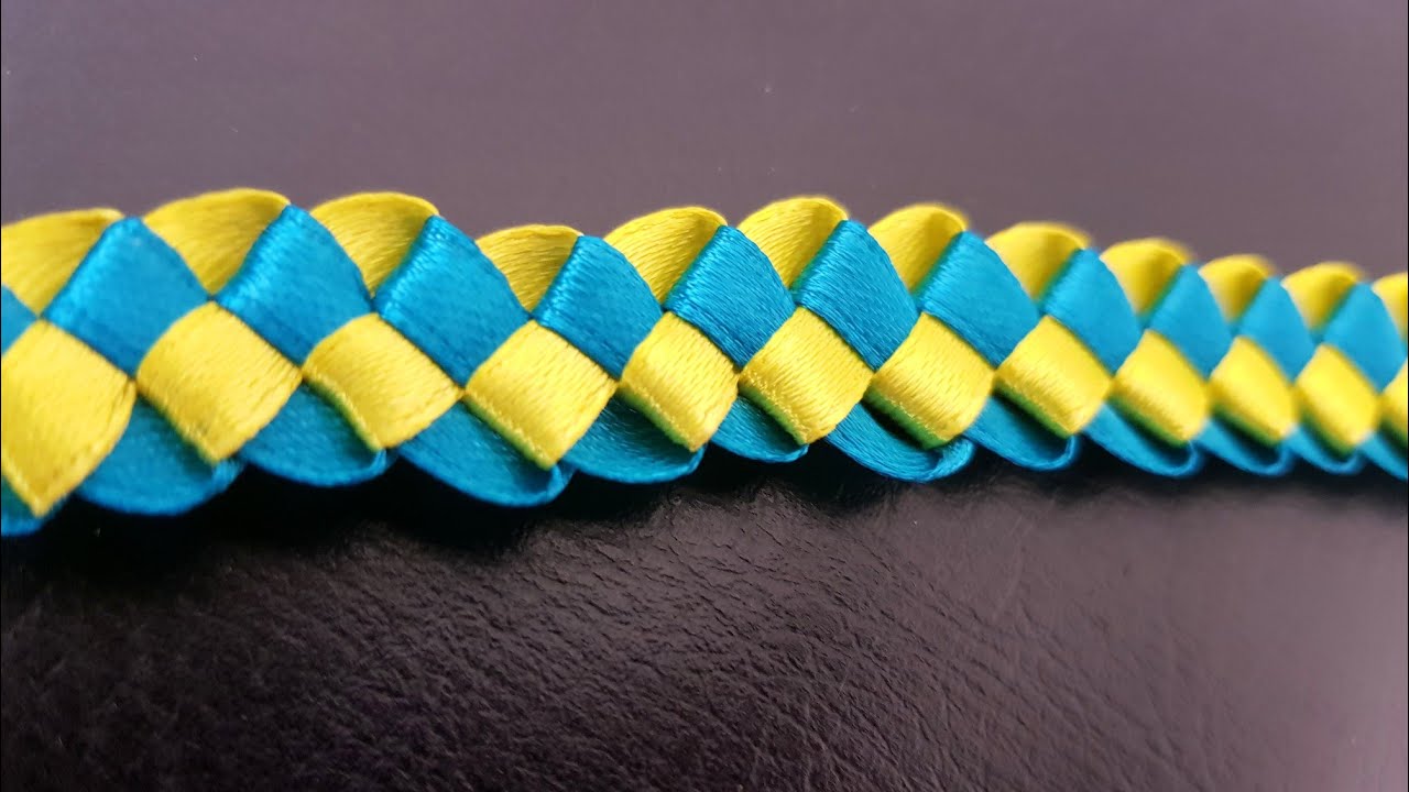 DIY Friendship band- Double Sided Friendship band with ribbon - YouTube