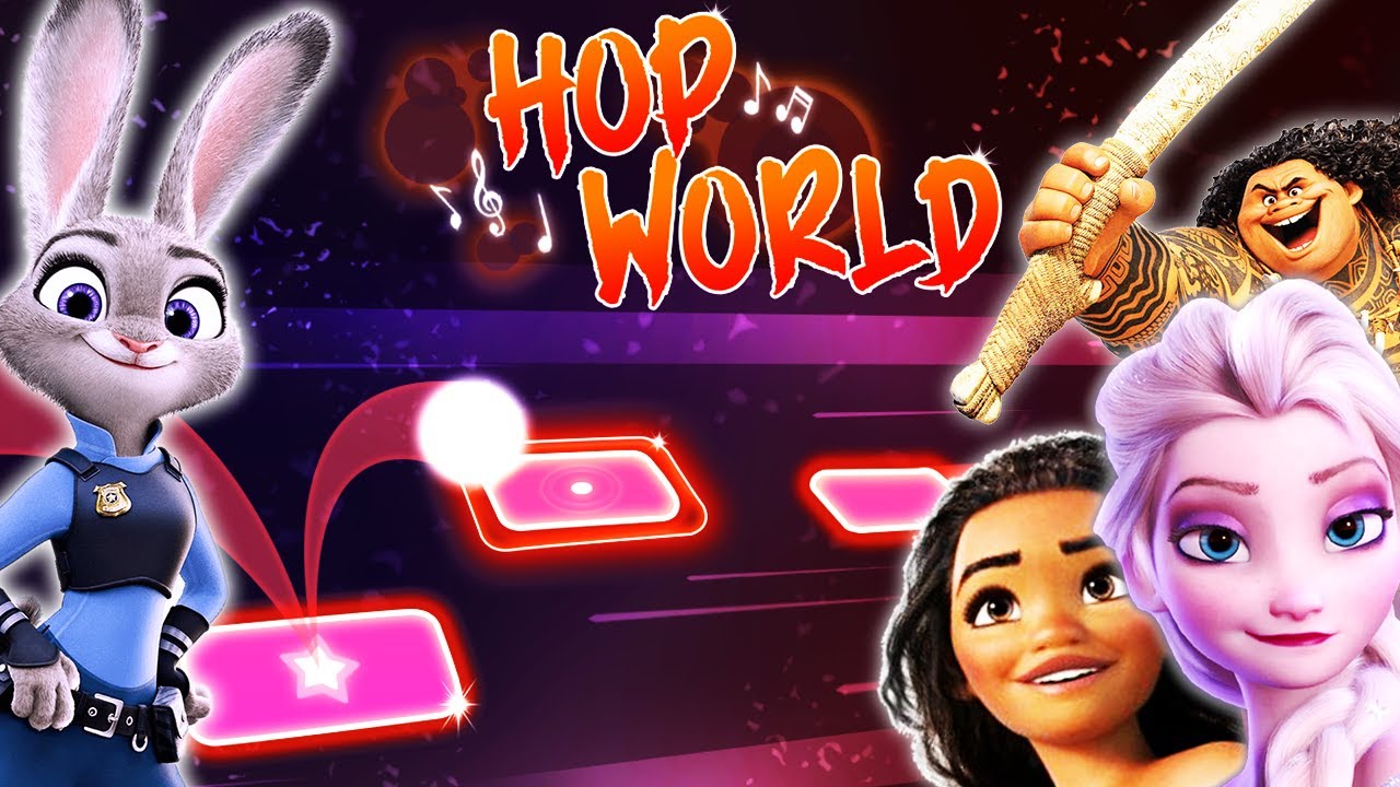 Disney Songs Medley | Tiles Hop EDM Rush (Zootopia, Moana, Frozen, Let ...