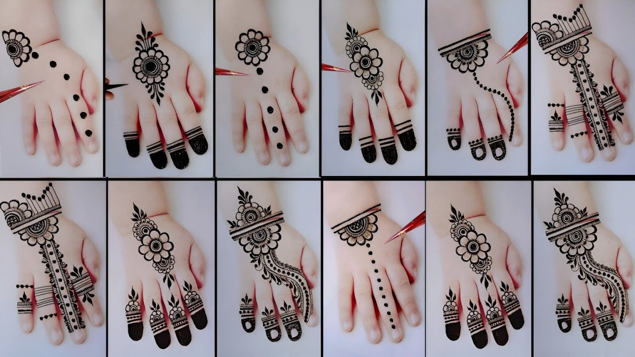 Stylish Baby Girl Mehndi Designs I Easy & Simple Mehndi Design | Kid's ...