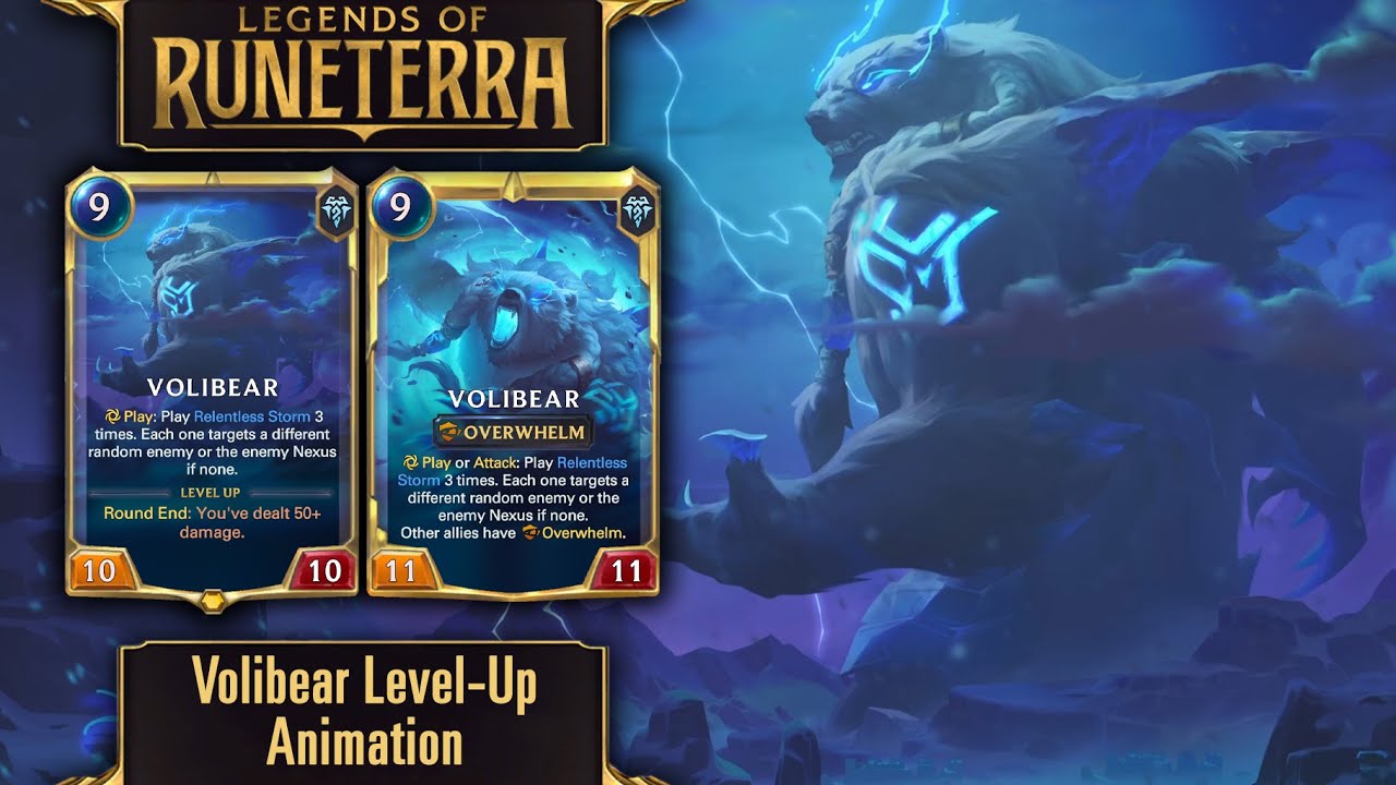 Legends of Runeterra - Volibear Level-Up Animation - YouTube
