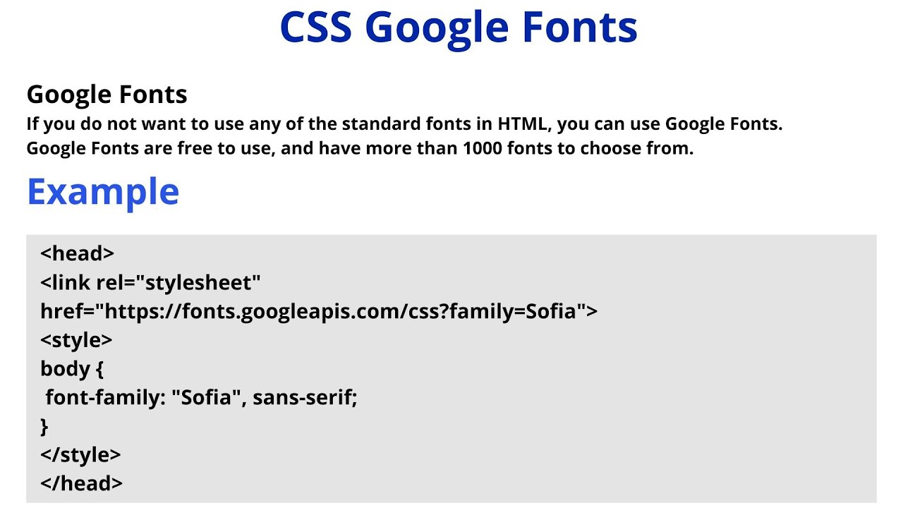 Import google fonts into css | How to Import New Fonts | font add in css | #css #html #font #64 ...