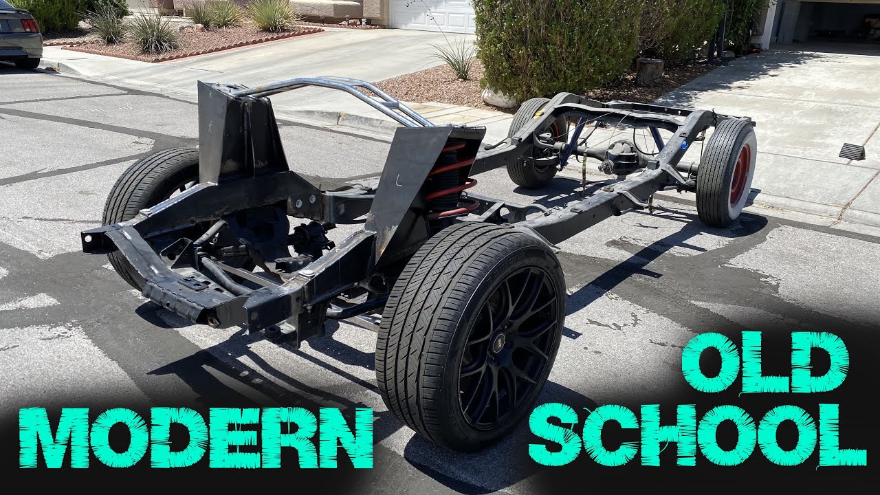 Turning a Classic Car Frame into a Modern 2014 Mustang Replica - YouTube