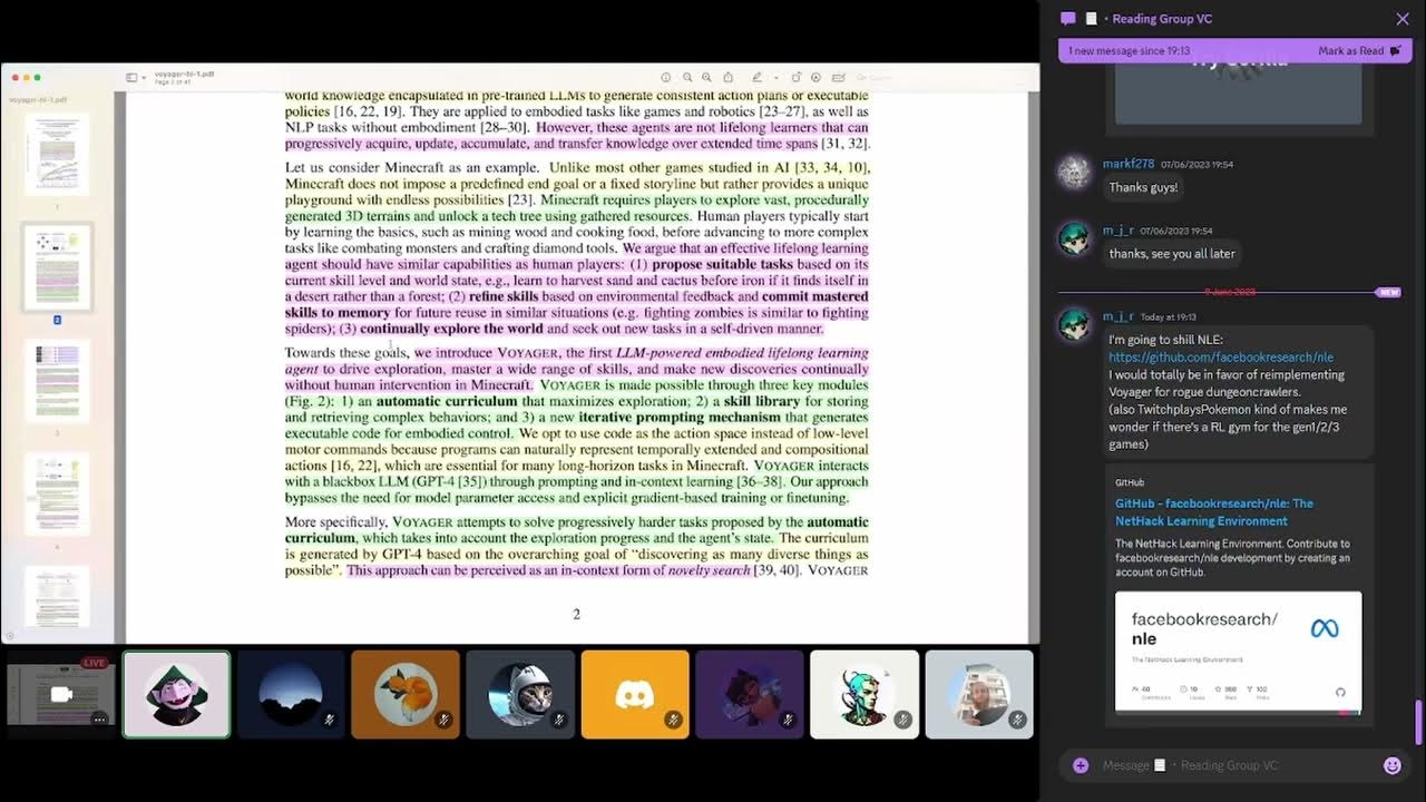 Voyager An Open Ended Embodied Agent with Large Language Models - YouTube