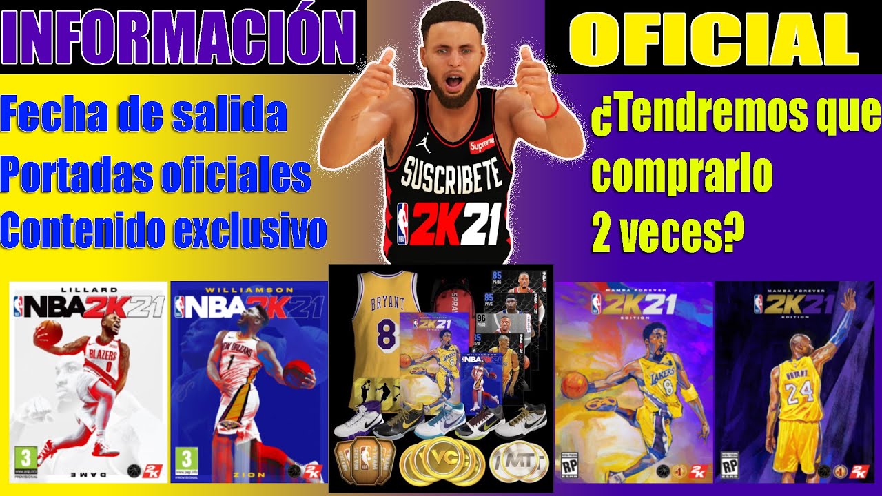 TODA la información OFICIAL de NBA 2K21 en ESPAÑOL 😱 - Fecha, portadas ...