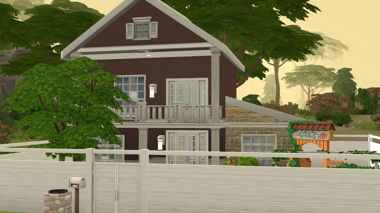 Rumah tengah hutan dengan listrik sendiri || The sims 4 speedbuilt ...
