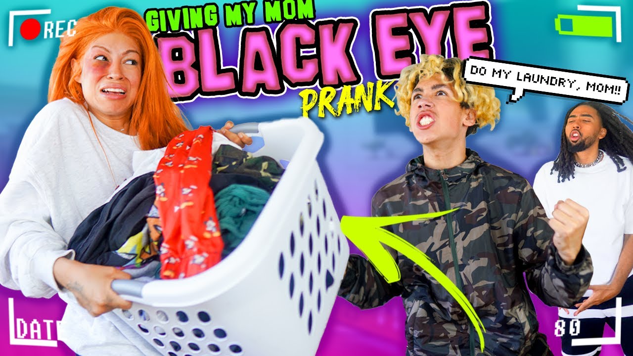 BLACK-EYE PRANK on MY DAD!! 😂 *HE GOES INSANE!!* - YouTube