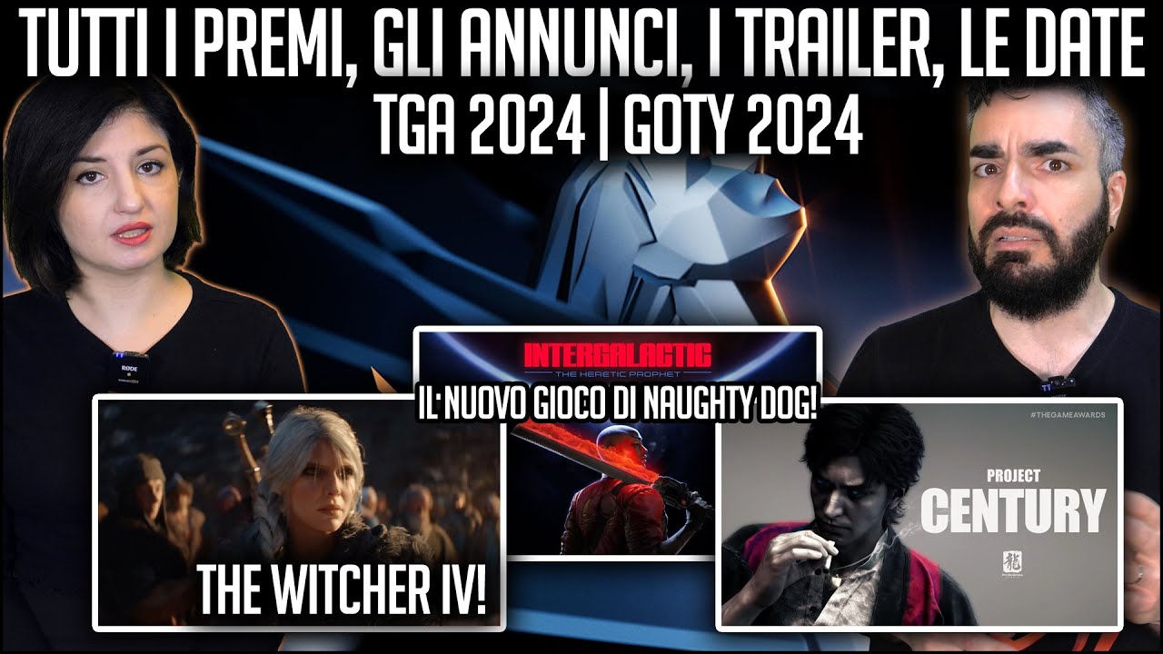 TGA 2024: Evento INCREDIBILE | Tutti i PREMI, ANNUNCI, TRAILER, DATE | The Witcher IV ...