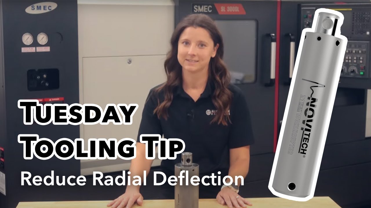 Tooling Tip- Reduce Radial Deflection when Boring Deep Holes - YouTube