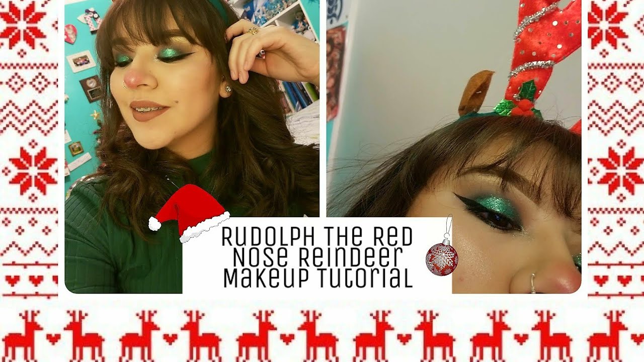 Rudolph the Red Nose Reindeer Makeup Tutorial 🔴 - YouTube