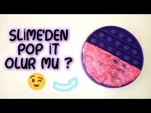 SLİME'DEN POP İT YAPIMI | SLİME'DEN POP İT OLUR MU ? 🤔| FİDGET TOYS POP İT YAPIMI | POP İT TİK TOK