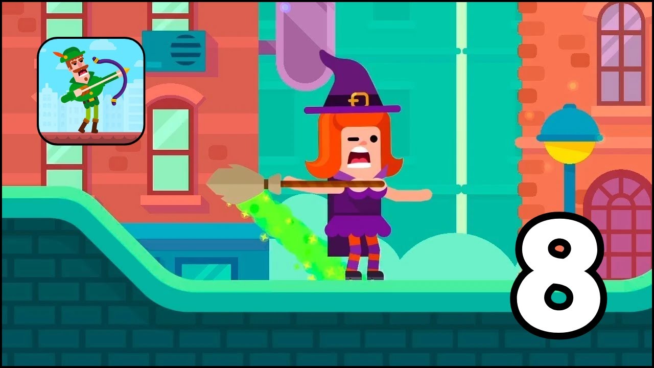 Bowmasters Part 8 | Epic Archery Battles with Stephanie the Witch! 🎯🔥 ...