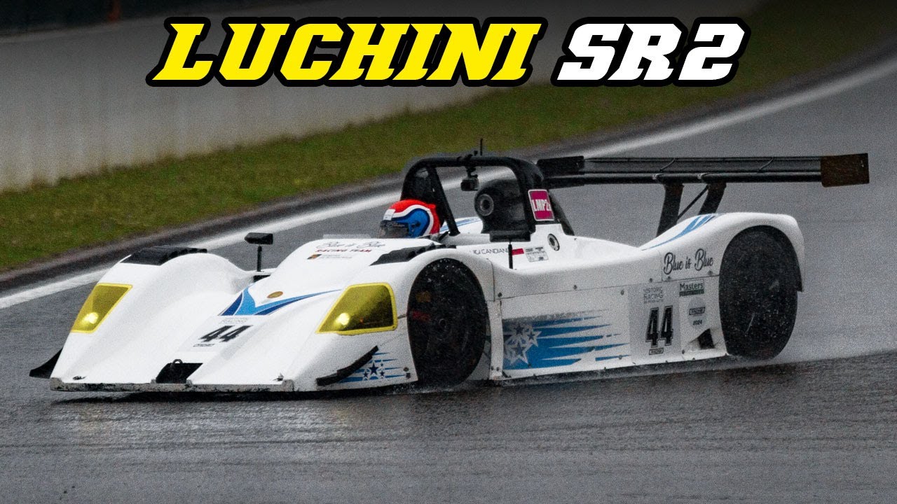 2001 LUCCHINI SR2 | LOUD Alfa V6 | Powersliding on a very wet Spa - YouTube