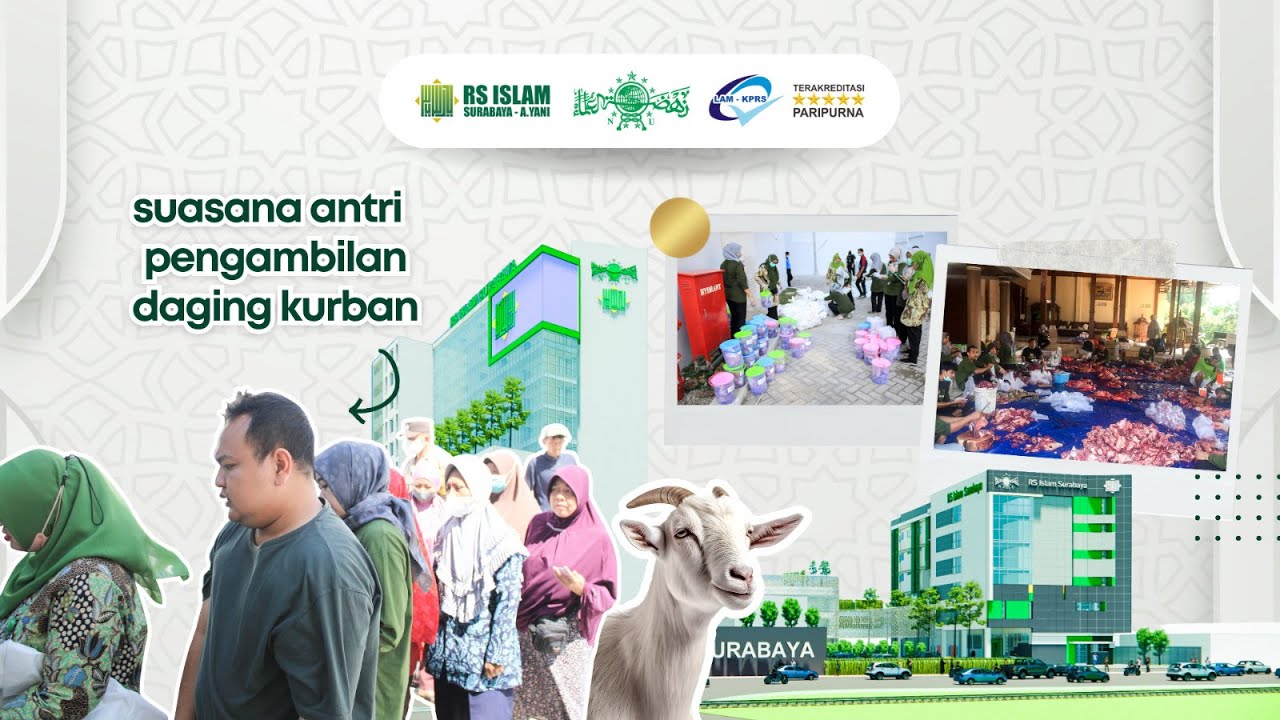 Pembagian Daging Qurban RS Islam Surabaya A.Yani - YouTube