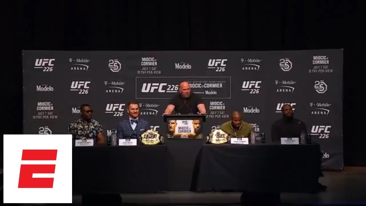 [FULL] Stipe Miocic vs. Daniel Cormier UFC 226 pre-fight press ...